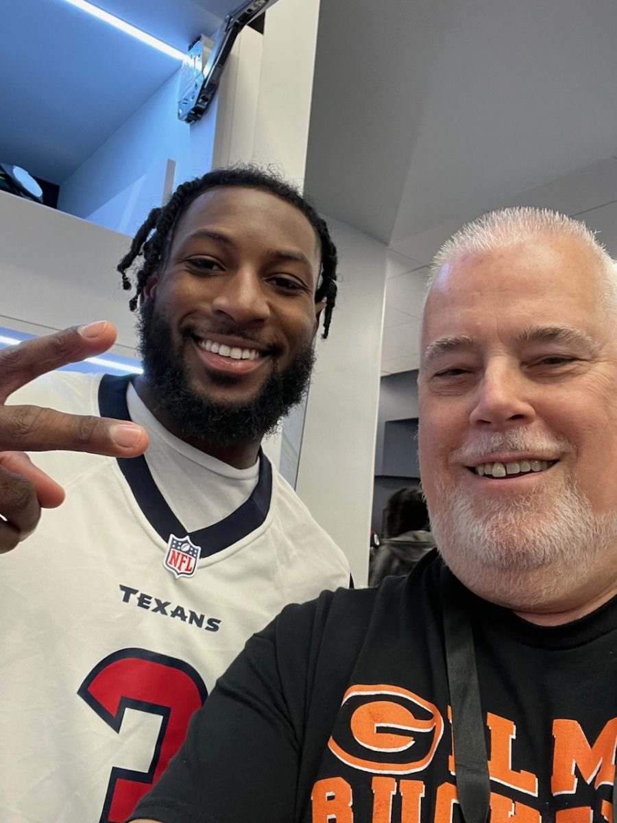 Kris Boyd of the Houston Texans speaks with Elwyn Henderson about being ...