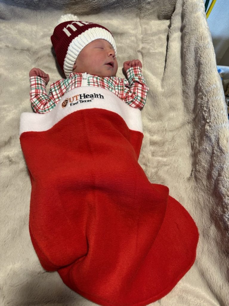 Babies born at UT Health East Texas receive special Christmas stocking ...