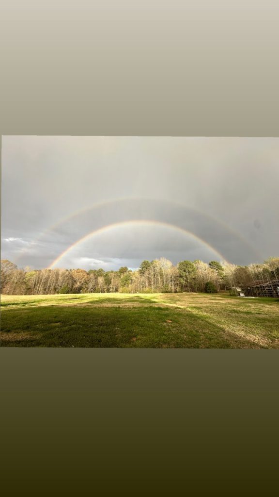 Beautiful double rainbow after rain Saturday – The Gilmer Mirror